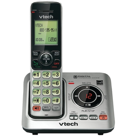 Vtech DECT 6.0 Expandable Speakerphone with Caller ID & Call Waiting Single-Handset System ...